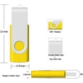 Mathiso 4GB USB 2.0 Flash Drive, Swivel Memory Stick, Multi-Color, 10 ...
