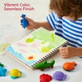 Joyfy 6 pcs 12 Colors Toddler Crayon Ocean Theme, ,Washable Crayon,Easy ...