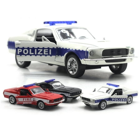 Cheers 1Pc Mini Diecast Police Car Pull back Model with Light Sound ...