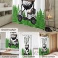 Bathroom Shower Curtain Golf Club Words Car Waterproof Shower Curtains ...