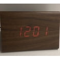 OLIVE- Gearonic Tm Modern Triangle Wood Wooden Alarm Digital Desk Clock ...