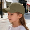 Djtdsds kids Hats Solid Color Baseball Cap Solid Color Adjustable ...
