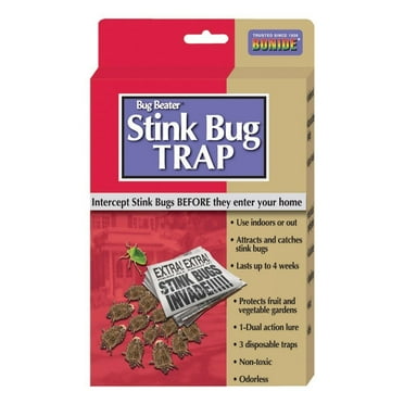 Bonide Bug Beater Stink Bug Trap for Indoor and Outdoor, Dual Action Pheromone Insect Plant ...