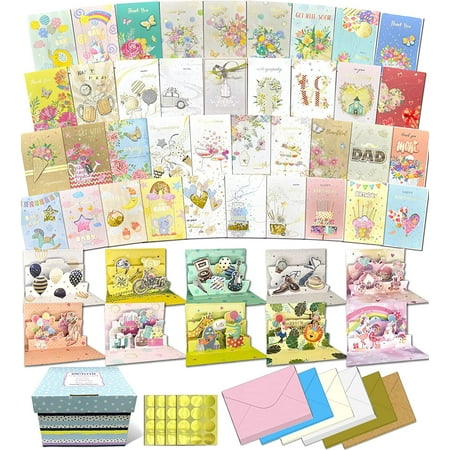 All Occasion Assorted Greeting Cards, 48 Cards and Envelopes Assortment ...
