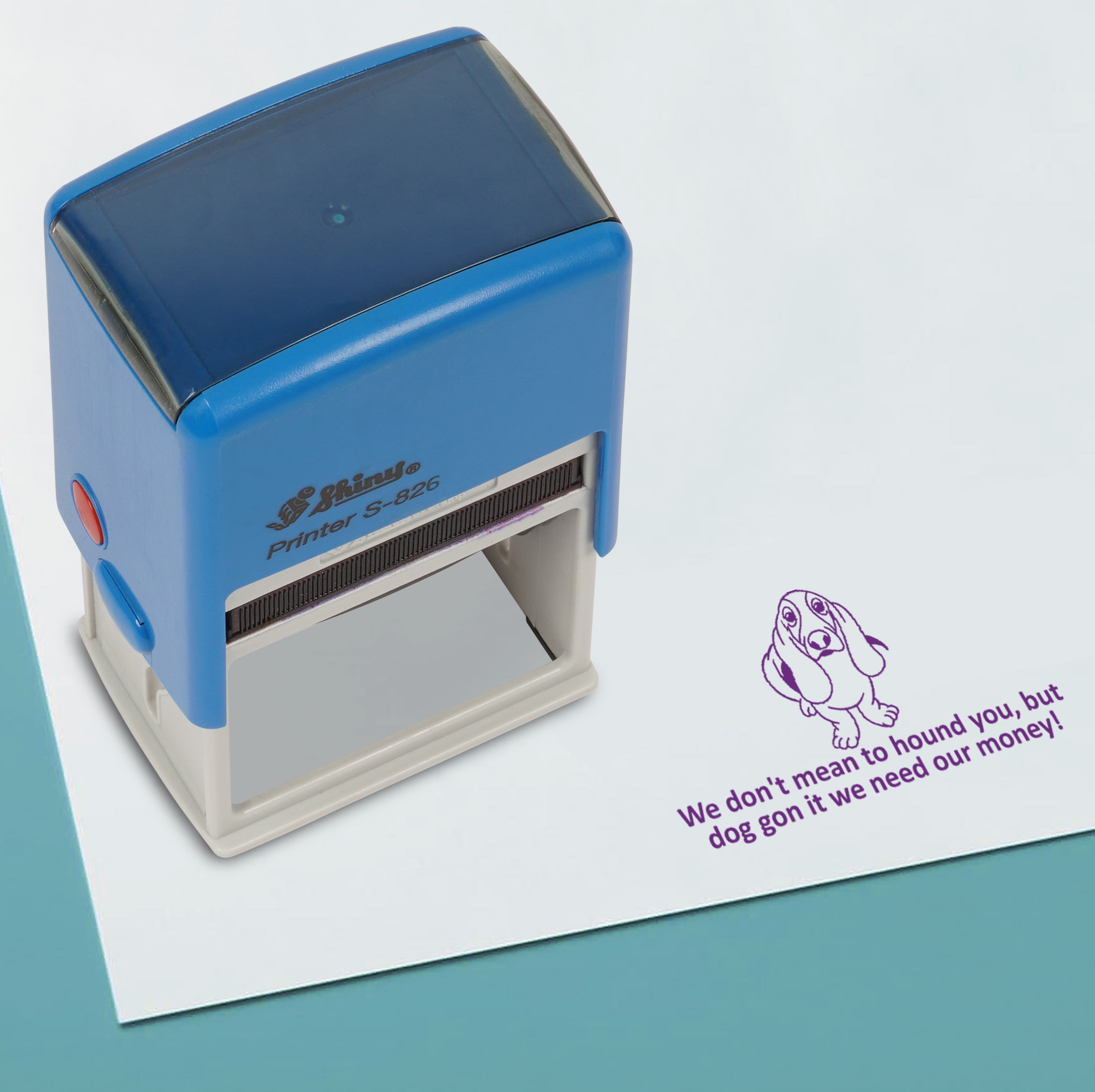 Printtoo We Don'T Mean To Hound You Self Inking Rubber Stamp Pre,Inked Office Stamp, Home Office ...