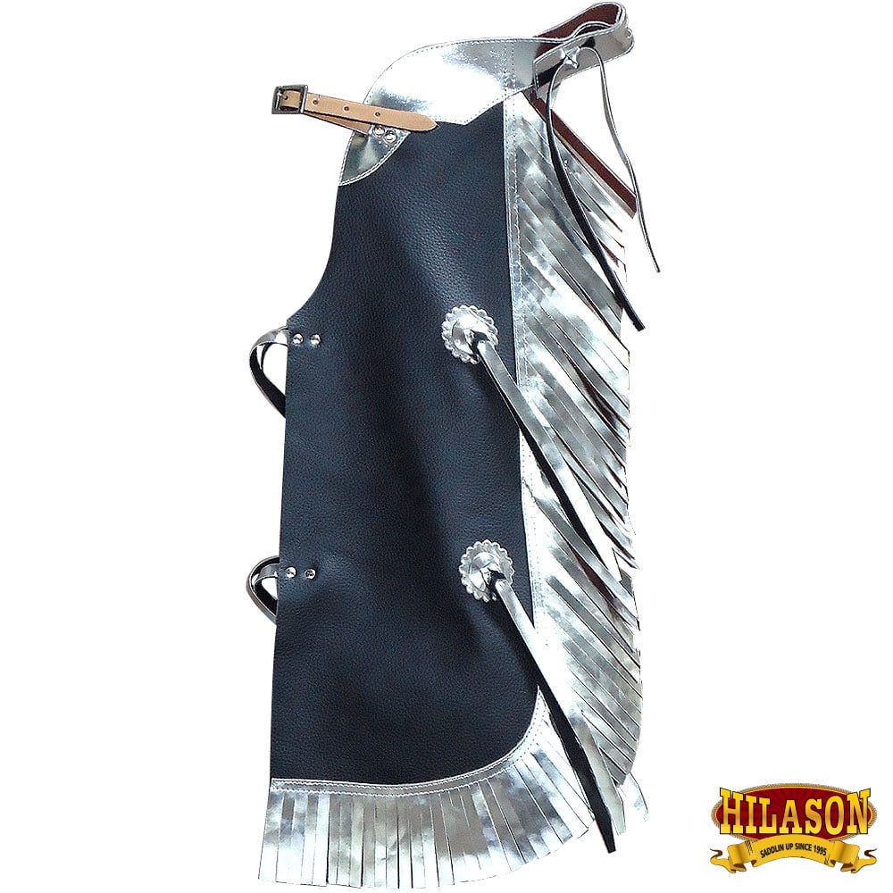 Hilason Pro Rodeo Bull Riding Chaps Western Leather Kids Junior Youth ...