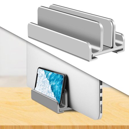 Universal Vertical Laptop Stand Base Holder, with 3 Slot Aluminum ...