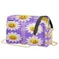 9.65"x3.35"x6.3"PU Leather Women Crossbody Purse, Waterproof Casual ...