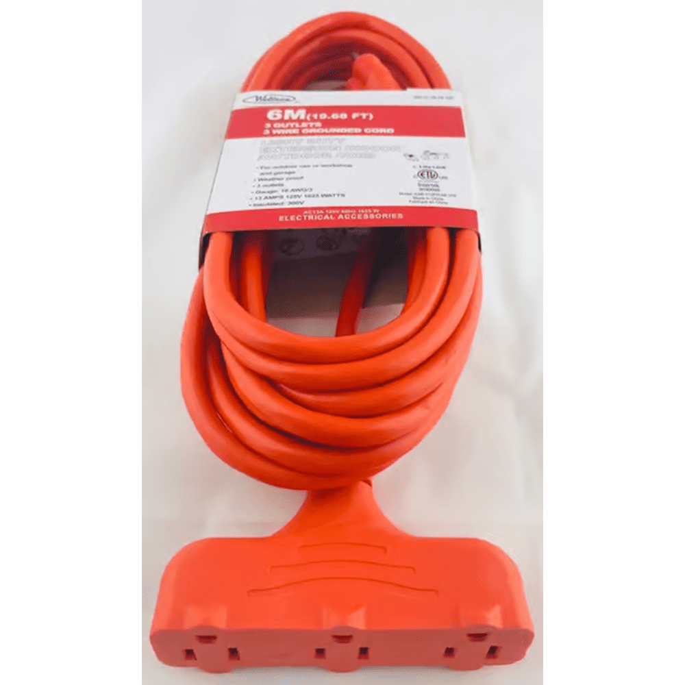 Click here for Wellson 6m Elect Ext Cord With 3 Outlets prices