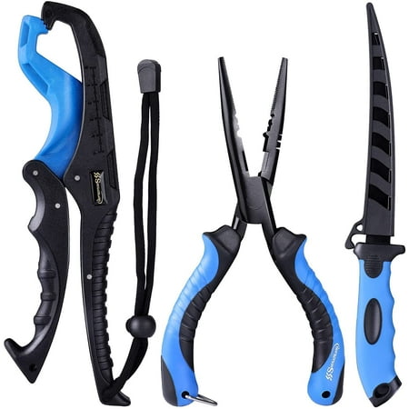 Fishing Pliers 4pcs Tools Set Combos with Steel Pliers,Floating Lip ...
