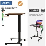 CometMin 28 inch Mobile Standing Desk with Wheels, Adjustable Height ...