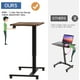 Mobile Standing Desk 28 inch Rolling Height Adjustable Stand up Desk ...