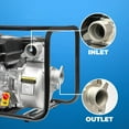 XtremepowerUS 7.5HP 2" Gas Water Pump Semi Trash Pump NPT Agricultural ...