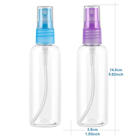 6 Pcs Mist Spray Bottles Refillable Fine Mist Spray Bottle Transparent ...