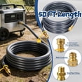 50FT 3/4” ID Natural Gas Quick Connect Hose, CSA Certified Heavy Duty ...