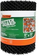 Frost King 6in. X 20ft. Black Plastic Mesh Gutter Guard - Walmart.com