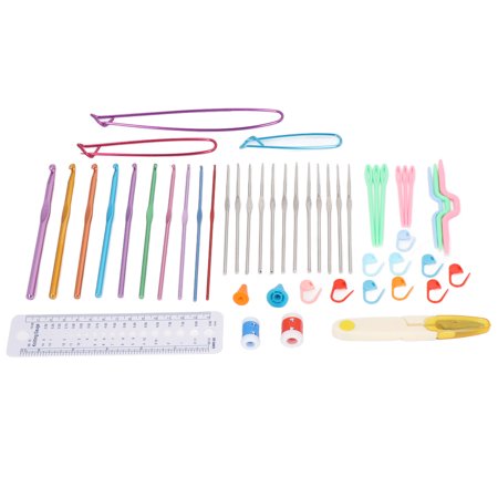 Knitting Hook, Crochet Hook Set Small Portable Reusable With Marker ...