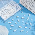 110pcs Teardrop Plastic Imitation Pearl Beads White 10~19x6~8mm Hole: 1 ...