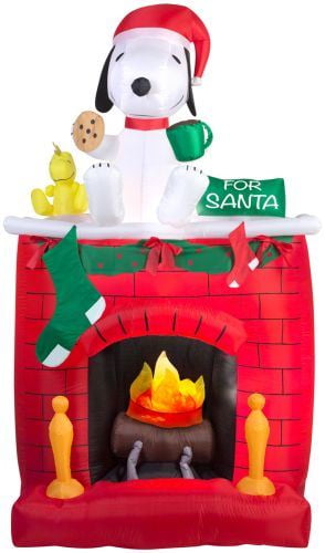 Arett G08-39877X Fire & Ice-Snoopy on Fireplace Scene - Walmart.com