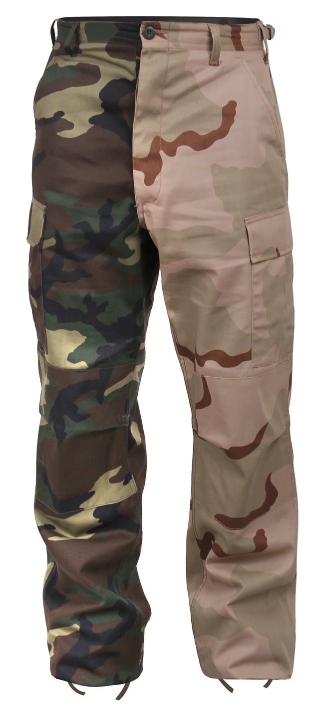 Rothco Two-Tone Camo BDU Pants, Woodland / Tri-Color Camo, M - Walmart.com