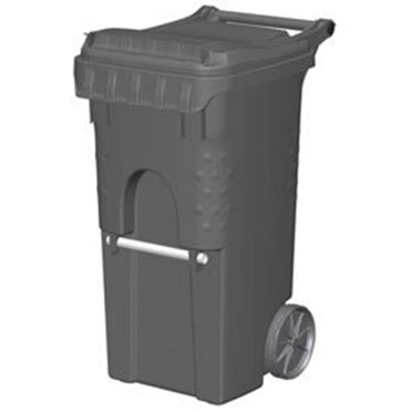 Global Industrial Mobile Heavy Duty Trash Container, 95 Gallon, Blue ...