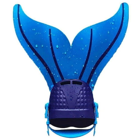 Kids Swimmable Monofin Mermaid Tail Mono Fin Flippers Swimming Costume ...