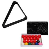 OKKO Billiard Snooker Table Deluxe Heavy-Duty Plastic Triangle Rack ...