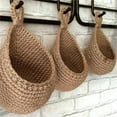 ArWgKavx Reduced Storage Containers 3pack Jute Hanging Basket Wicker ...