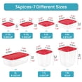 Vtopmart 34 Pieces Food Storage Containers with Lids, Multiple Sizes ...