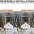 Neo-Angle Corner Shower Enclosure 36" x 36" x 72", Frameless Pivot ...