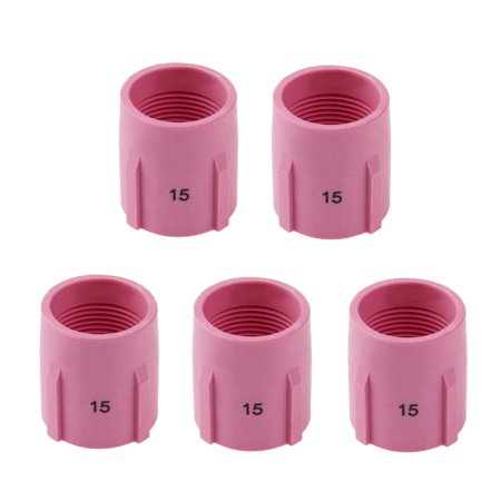 5x TIG Nozzle Alumina Gas Lens 53N89 # 15 Fit PTA DB SR WP17 18 26 ...