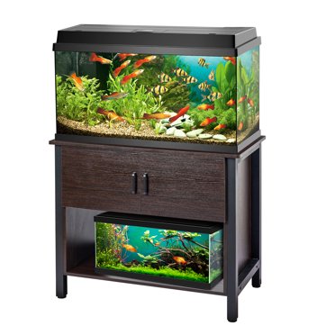 Fish Tank Stand Metal Aquarium Stand with Cabinet, for 40 Gallon ...