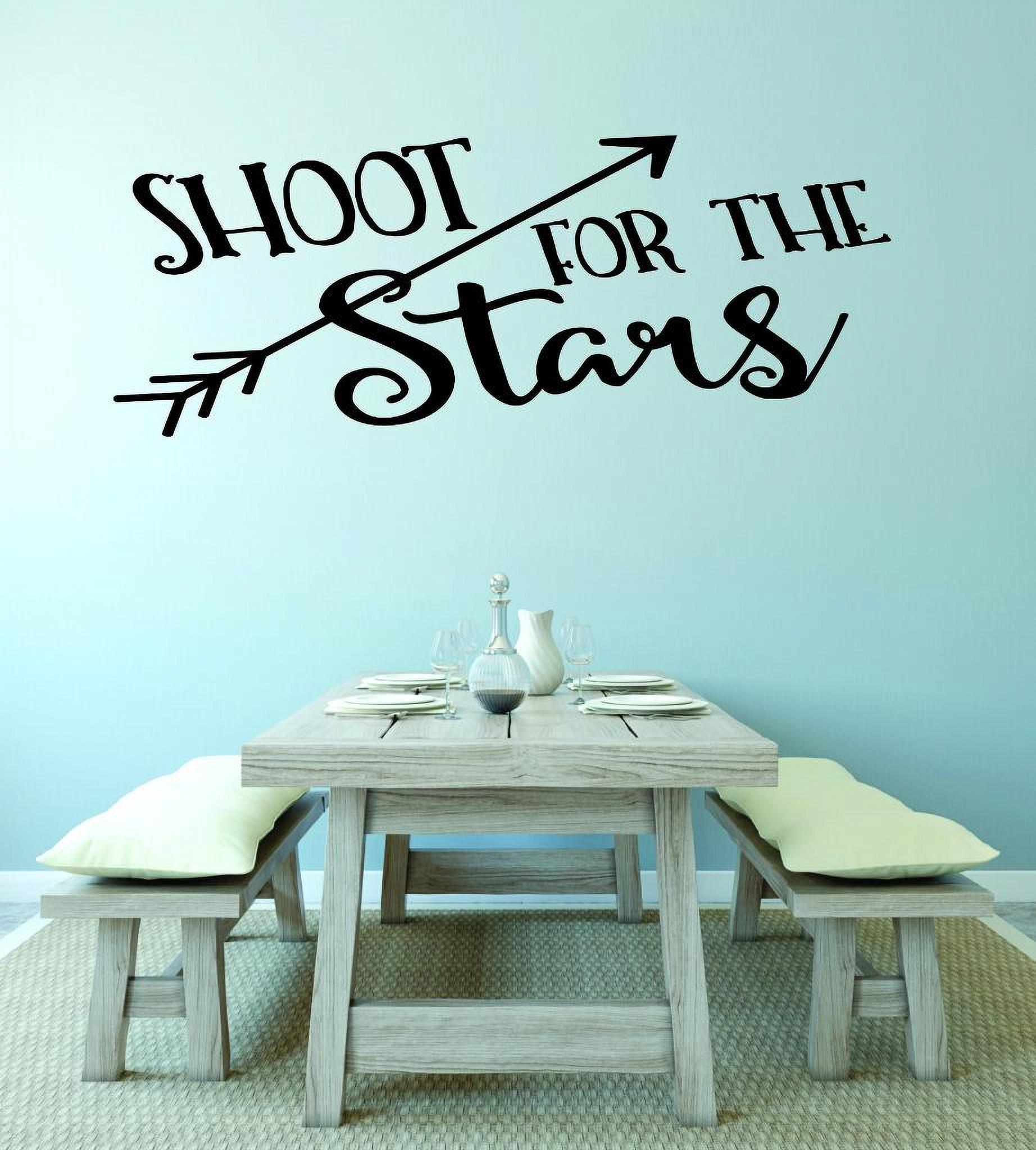 Vinyl Wall Decal Sticker : Shoot For The Stars Love Quote Home Decor ...