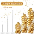 2 Sets Metallic Balloon Column Stand Kit With 100 Balloons Adjustable ...