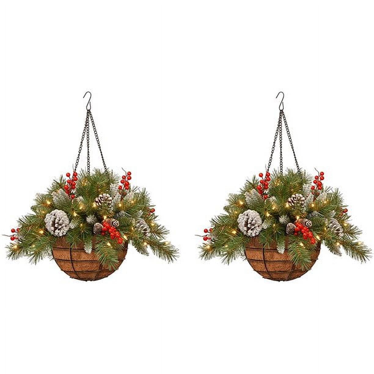 Click here for Kpataubaa 2 Pcs Pre-Lit Artificial Christmas Hangi... prices