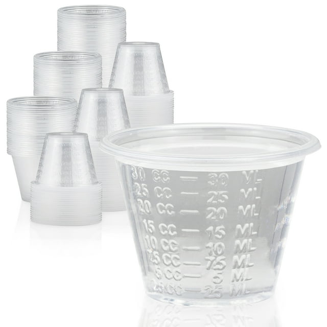 [5000 Pack] 1 oz Graduated Medicine Cups – Polypropylene Disposable ...