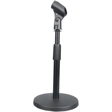 Pyle Universal Adjustable Desktop Microphone Stand - Tabletop Mic ...