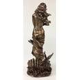 11" Aphrodite with Doves Standing on Sea Shell Statue, Bronze Color ...