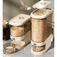 22lb PP Dried Food Dispenser Kitchen Grain Storage Container - Walmart.com