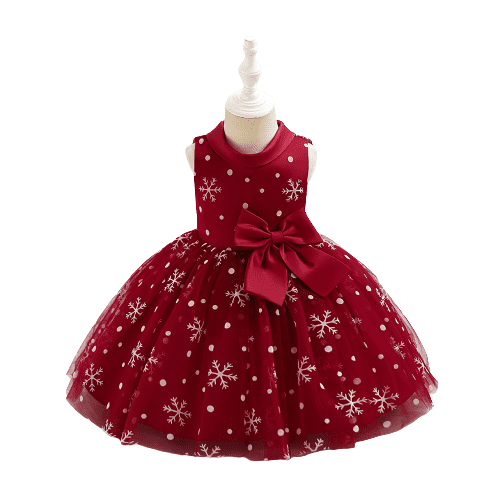 Mikrdoo Princess Dress For 4T Toddler Girls Sleeveless Snow Bow Gauze ...