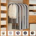 3 Pcs Garment Bags, 40" & 50" PEVA Moth-Proof Breathable Dust Cover ...