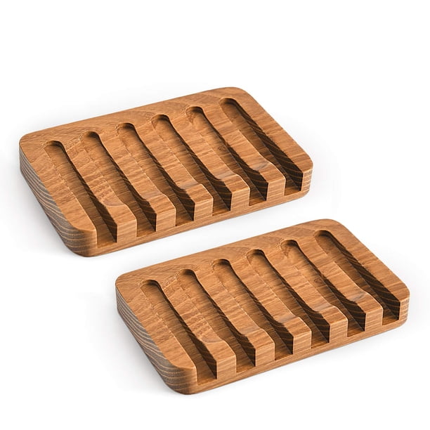 Subekyu Jaboneras de Madera para baño/Barra de Ducha Soporte para jabón ...