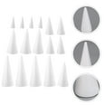 20pcs Blank Foams Cone Unfinished Foams Cone Models DIY Foams Cone ...