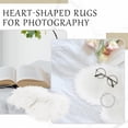 2 count Heart Shaped Faux Rugs Small - 12x16 Inch Plush Area Carpets ...