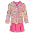 Bonnie Jean Girls' 2-Piece Rainbow Cardigan Dress Set Outfit Color ...