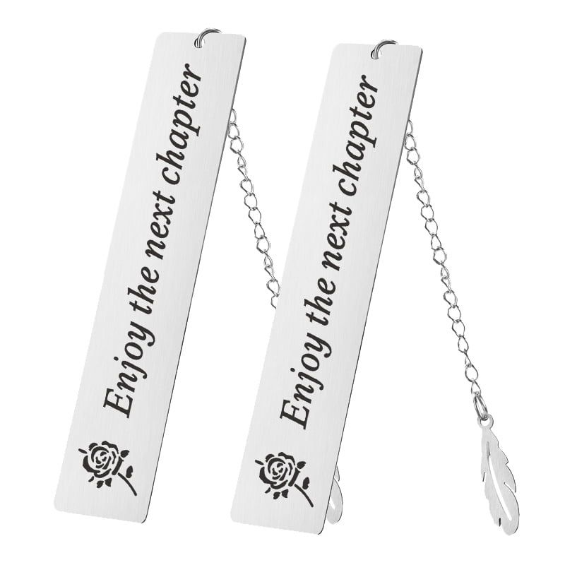 OBOSOE 2PCS Stainless Steel Bookmarks,Stainless Steel Hollow Art ...