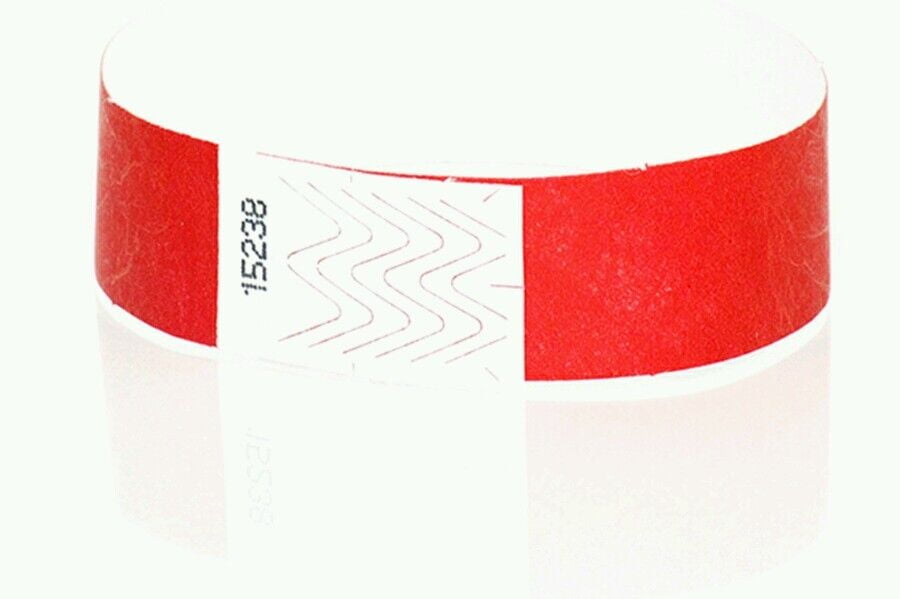 200 3/4" RED WRISTBANDS, PAPER WRISTBANDS, PAPER ARM BANDS - Walmart.com