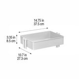 Lexington White 3-Tier Movable Metal Utility Rolling Cart with Wheels ...