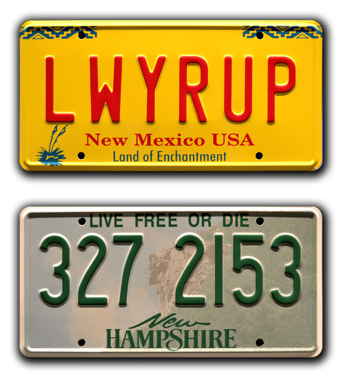 Breaking Bad | LWYRUP + 327 2153 | Metal Stamped Replica Prop License ...