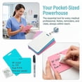 Vertical Erasable Badge Note, Reusable Silicone Erasable Badge Notepad ...